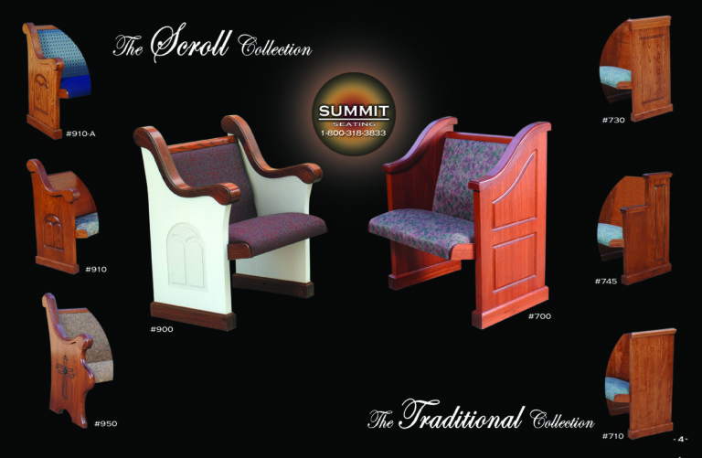Church Pew Products | Summit Seating For Churches