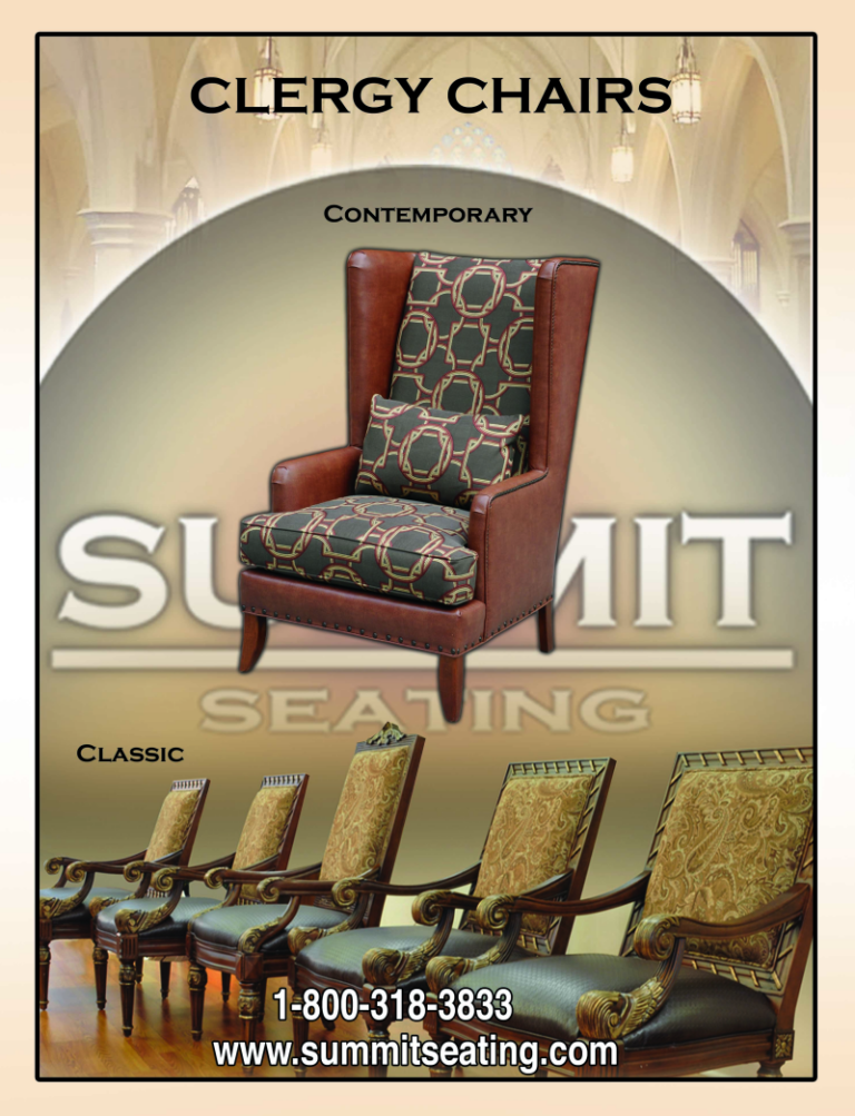 Clergy Chairs for Churches | Summit Seating For Churches