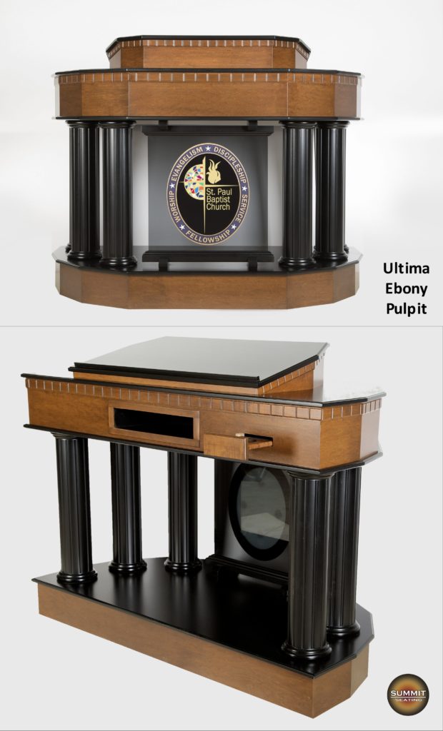 Ebony Pulpits | Summit Seating For Churches